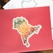 South Asia Map Sticker Desi Sticker Mandala Sticker - Etsy