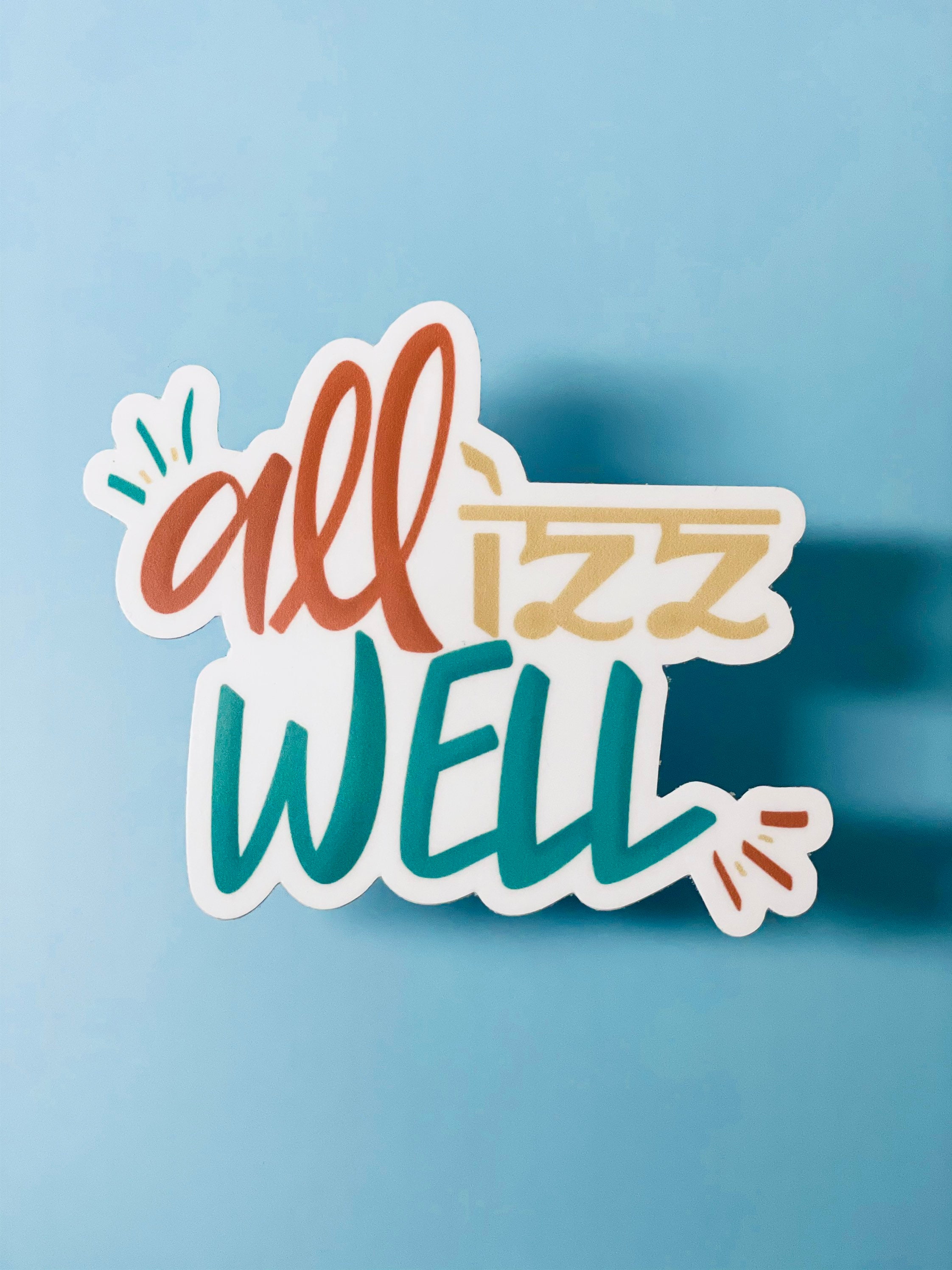 All Izz Well Sticker Desi Sticker South Asian Sticker | Etsy
