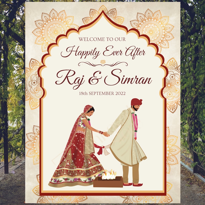 Indian Wedding Signs - Etsy