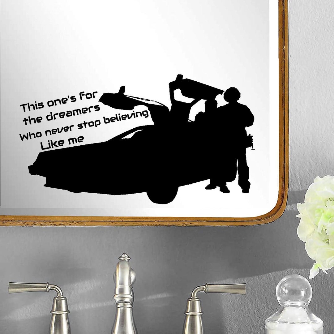 Doc Brown Marty Mcfly Delorean Sticker Decal BTTF Hill - Etsy