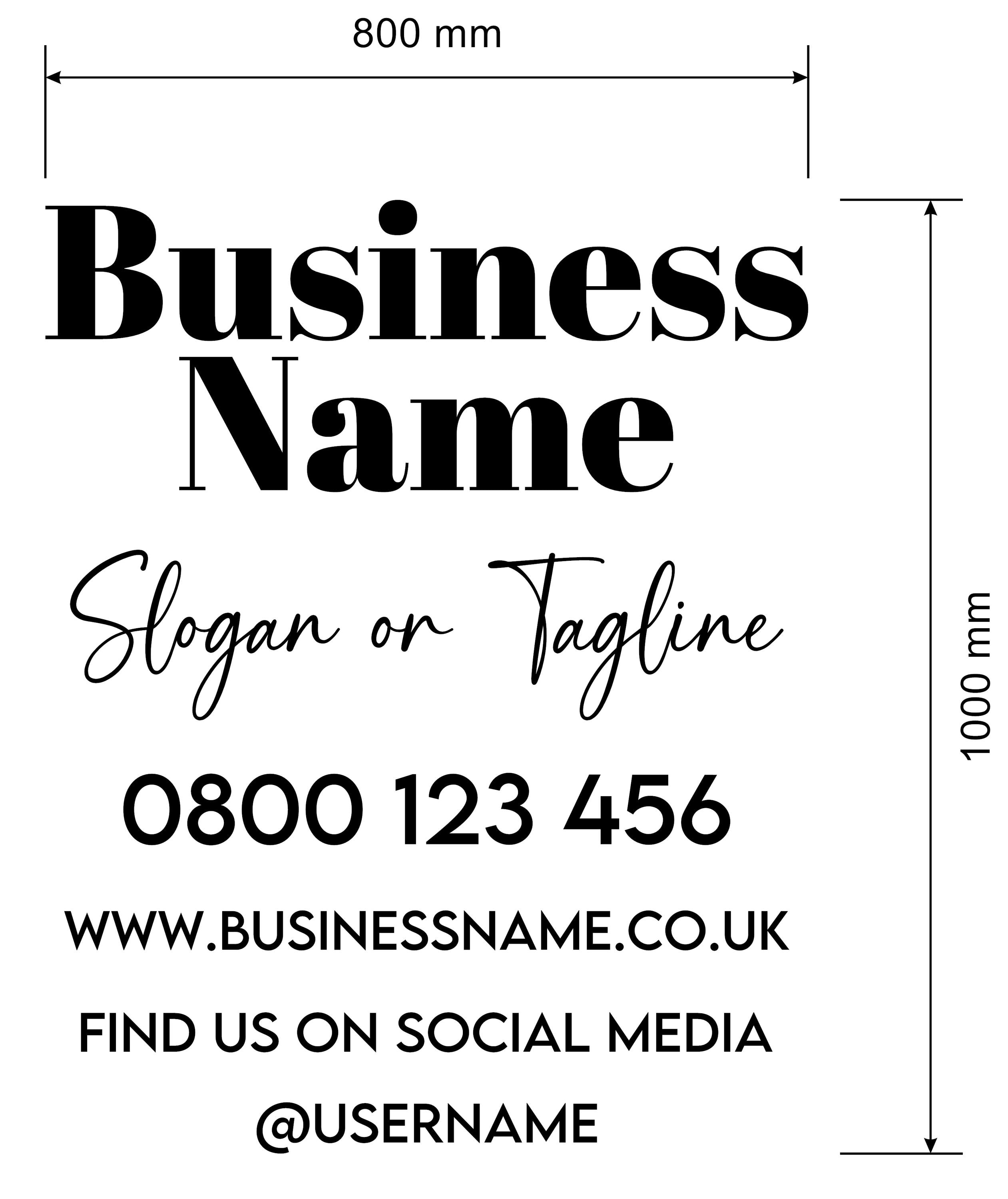 Personalized Business Window Decal | Custom Company Logo & Text Vinyl ...