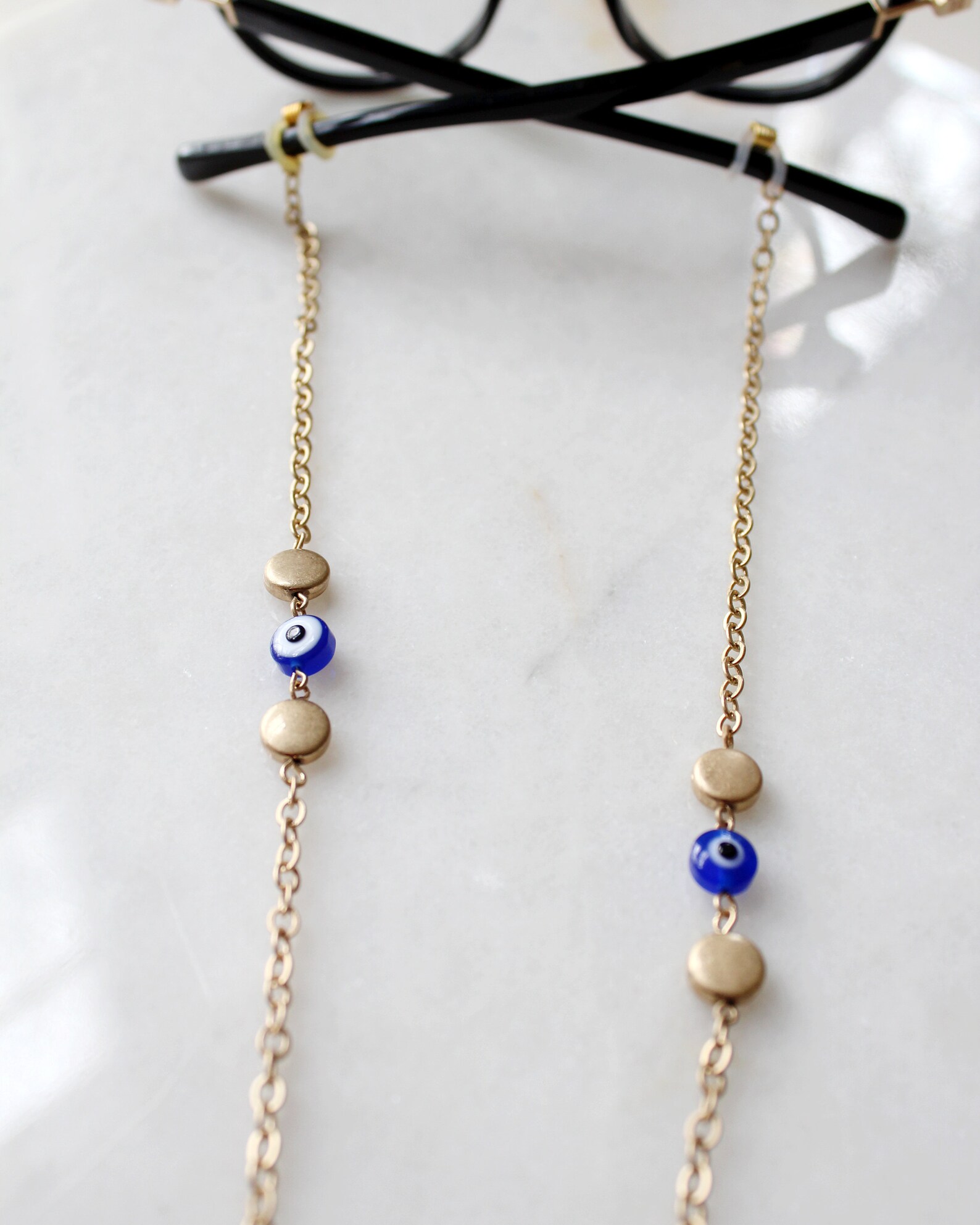 Blue Eyes Beads Maskglasses Chain. Eyes Mask Chain. Boho - Etsy