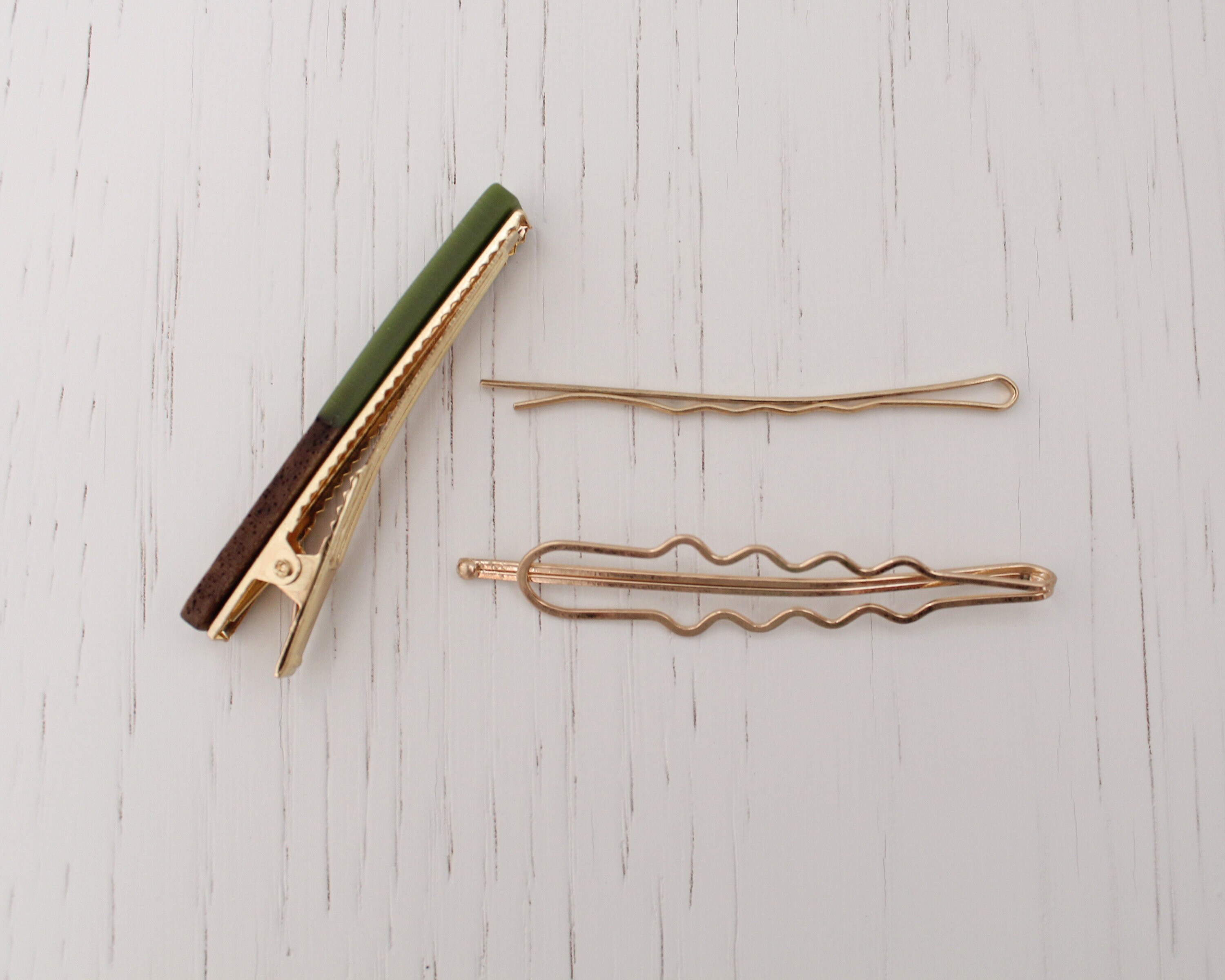 Natural Wood Hair Pins Set. Gold Barbie Pins. Sophisticated Hair ...
