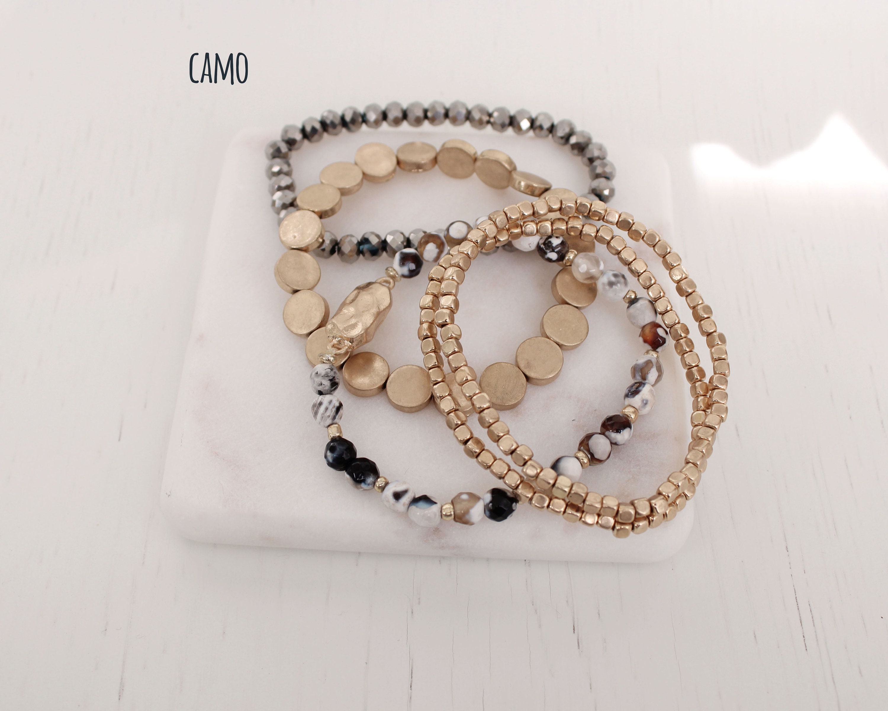 5strand Layering Stackable Crystal Natural Stone Beaded - Etsy