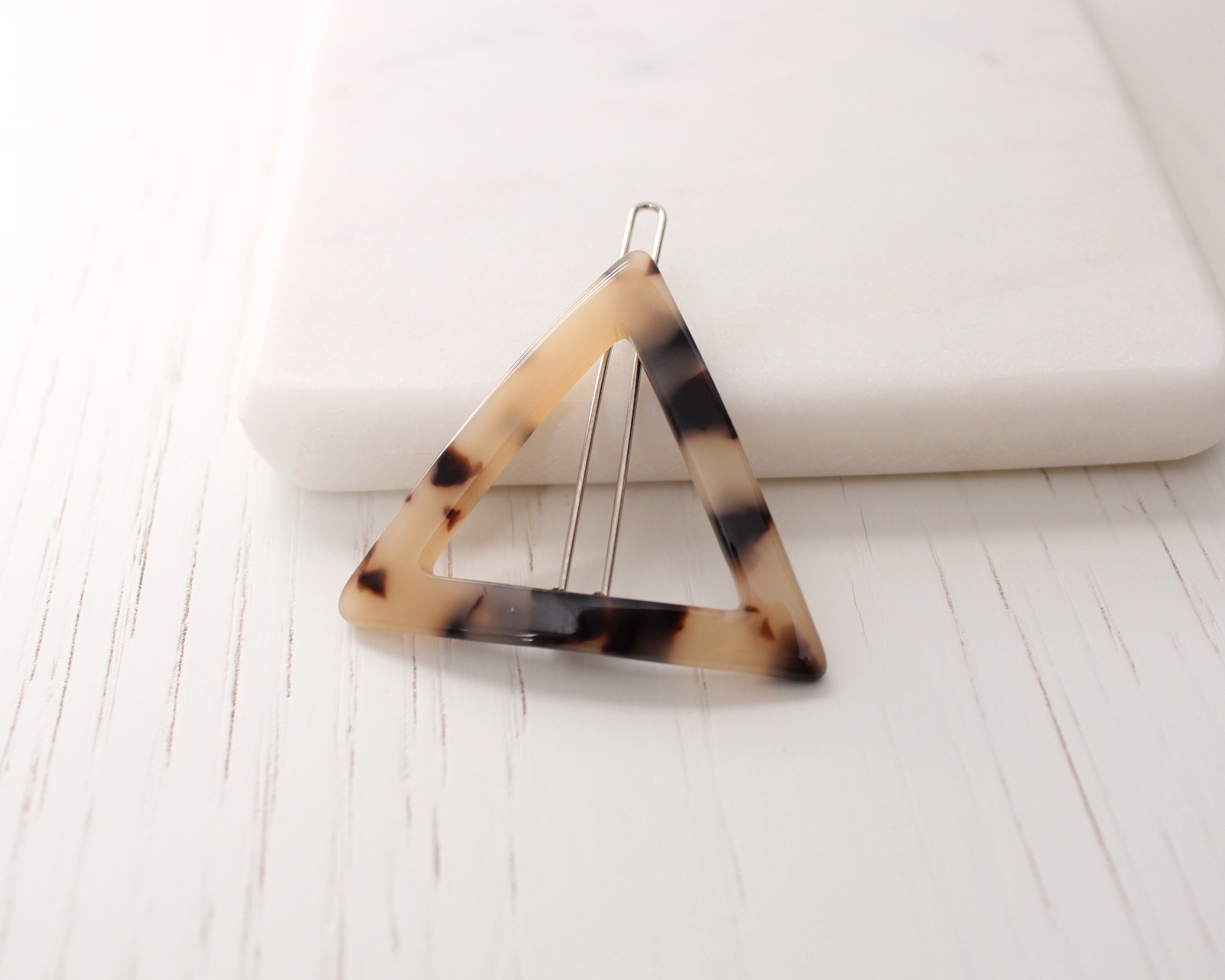 Triangle Tortoise Hair Pin. Triangle Acetate Hair Pin. - Etsy
