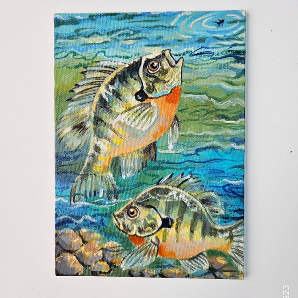 Bluegill Painting - Etsy