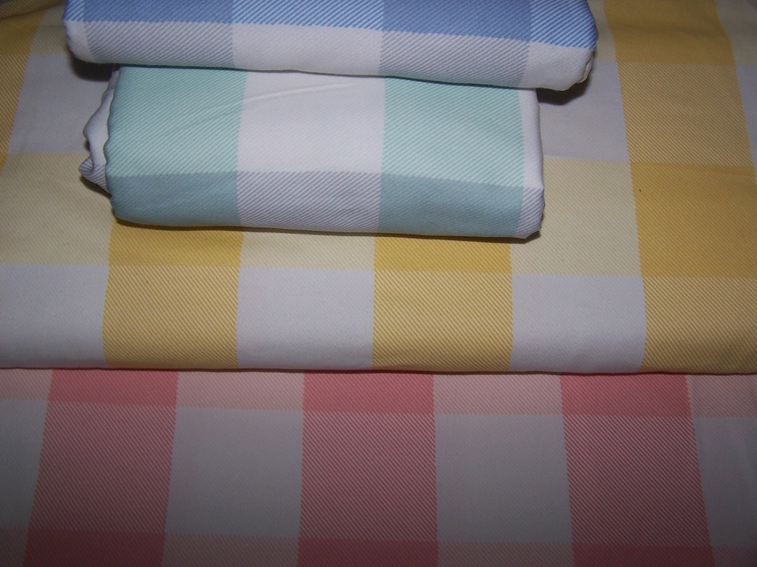 Pastel Buffalo Check Fabric Home Decor Yard of Fabric Perfect for ...