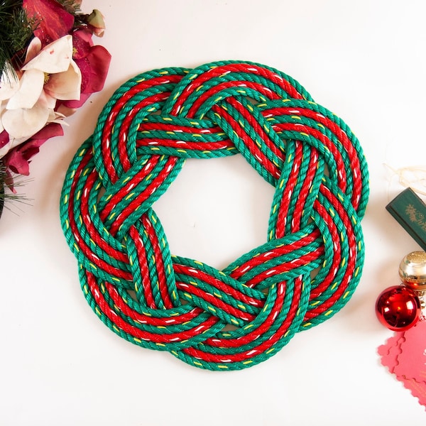 Rope Christmas Wreath - Etsy