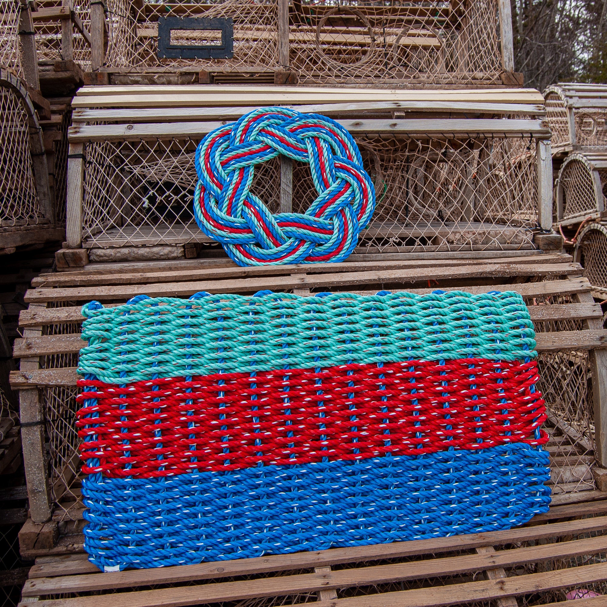 Signature Series lobsters' Tale Lobster Rope Doormat - Etsy