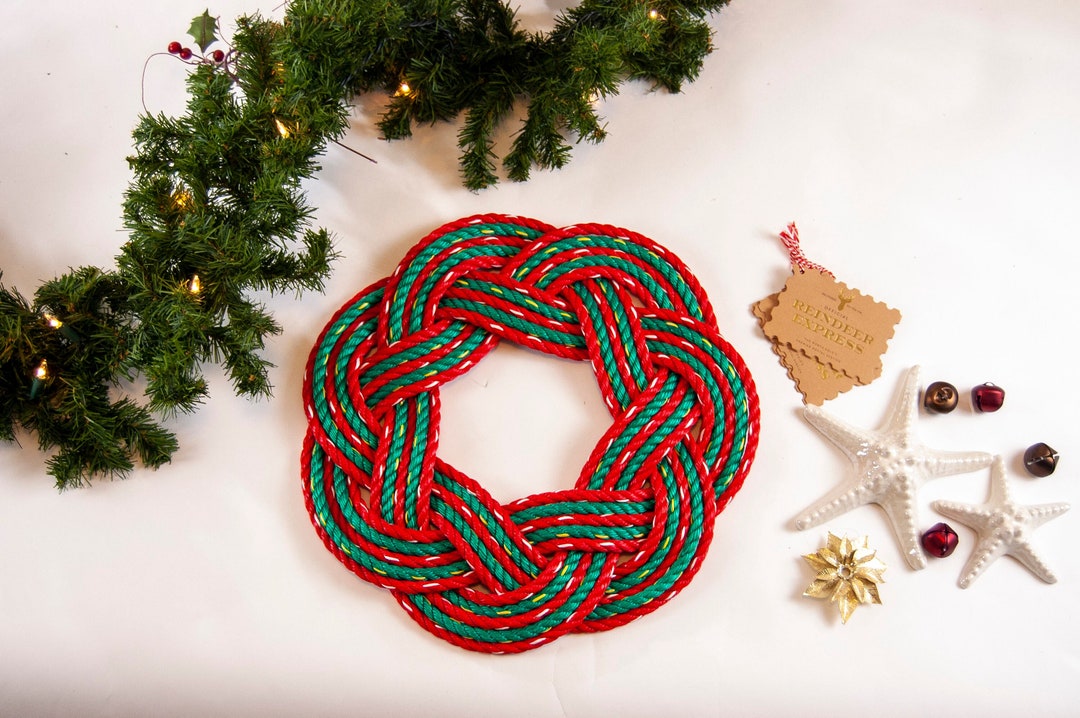 Christmas Swirl Red & Green Lobster Rope Eco Friendly Long Lasting ...