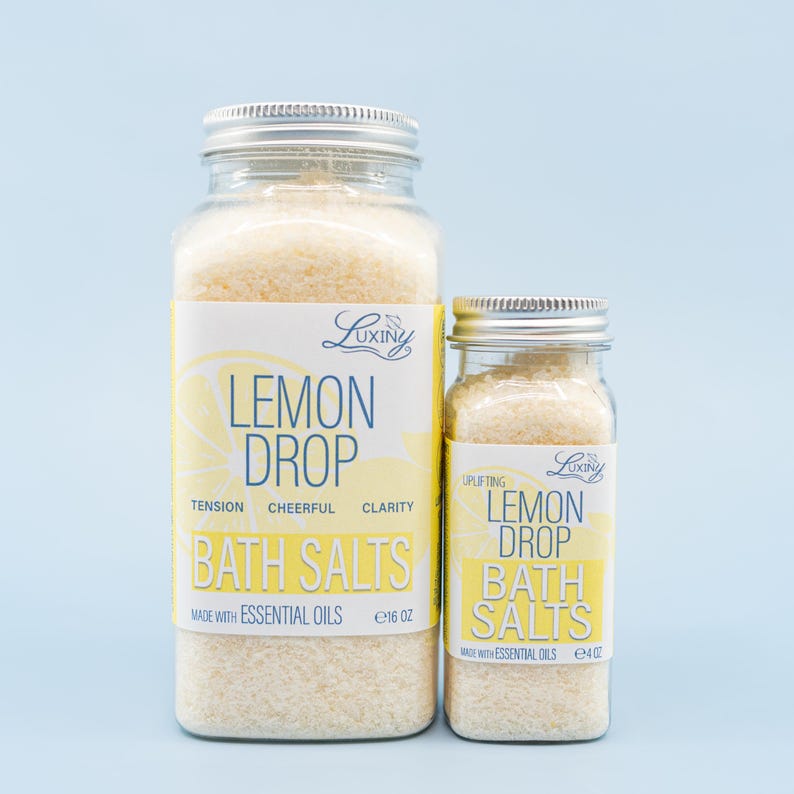 Bath Salts Lemon Drop Essential Oil Large - Etsy