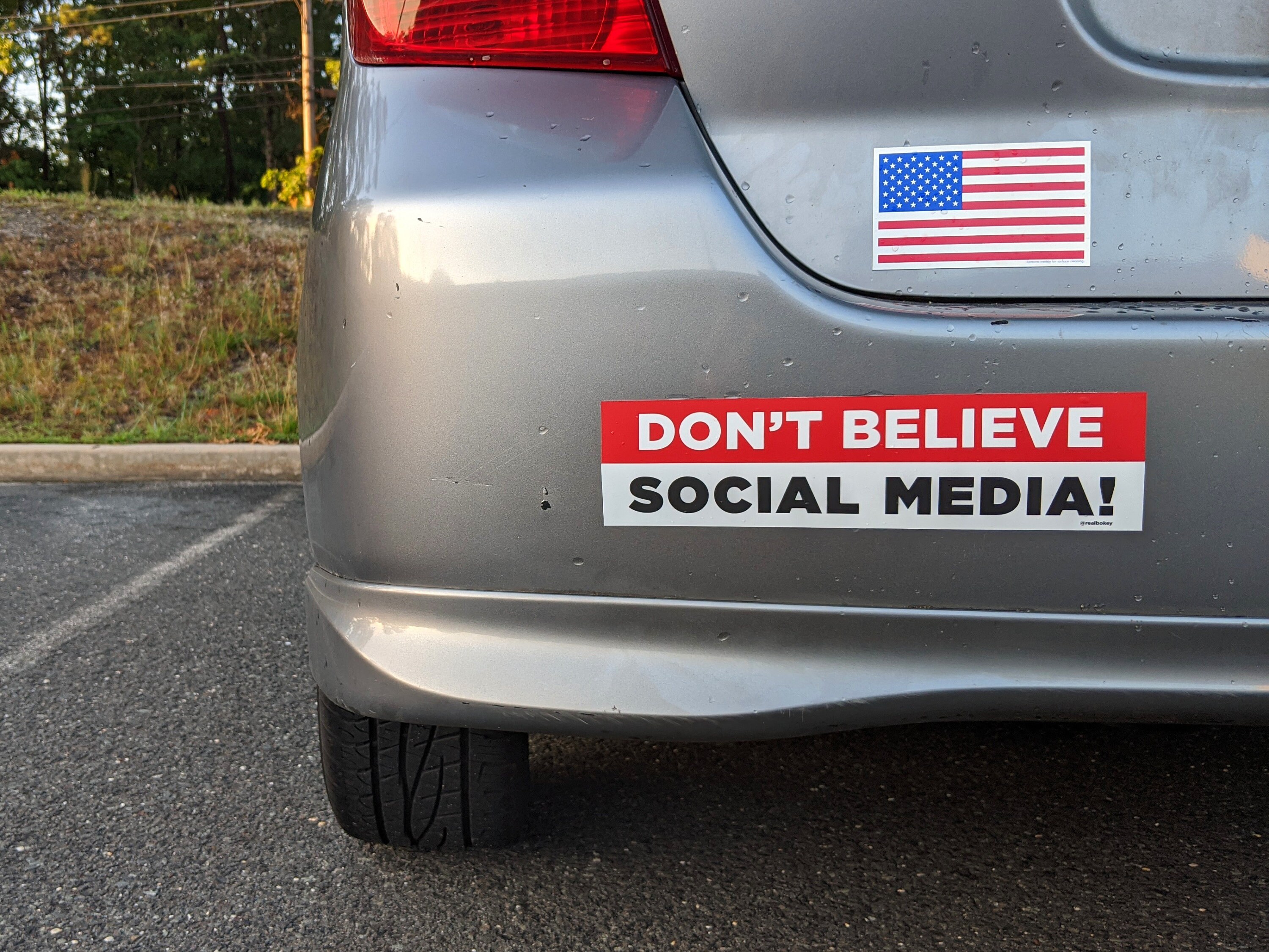 Don't Believe Social Media Bumper Sticker With Removable Adhesive ...