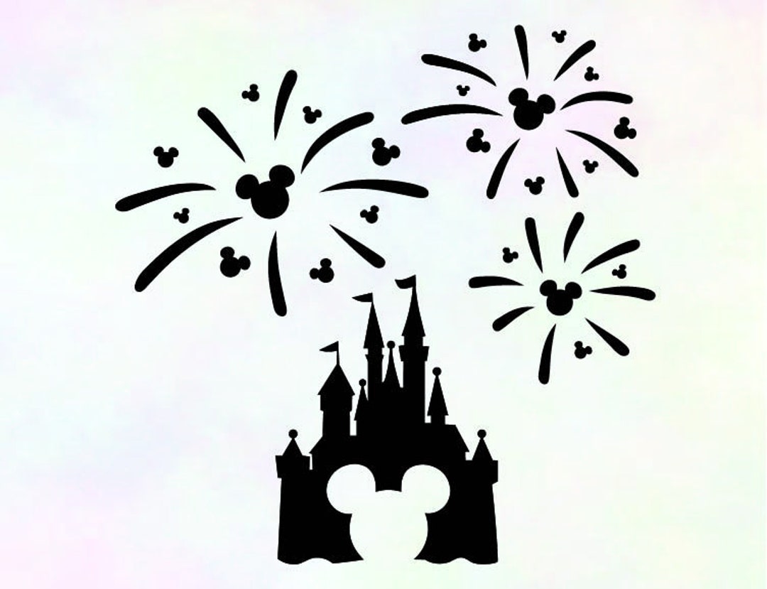 Disney Castle Fireworks Svg Disney Castle Svg Mickey Mouse - Etsy Canada