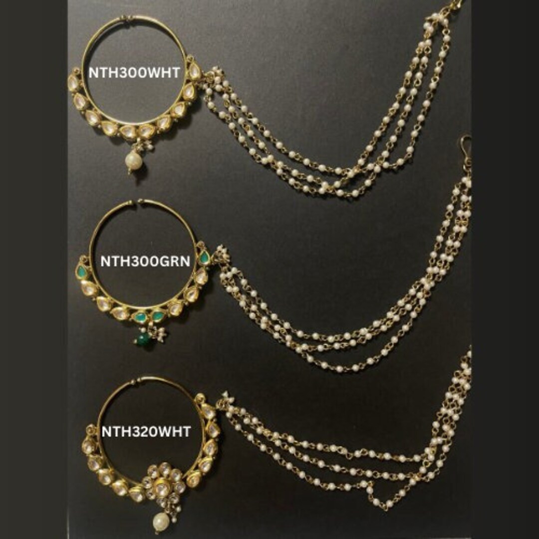 CLOSING SALE Statement Nose Pin/nose Nath/ Naath/ Nose Pin/ Wedding ...