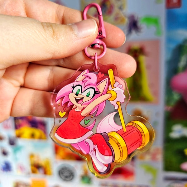 Amy Rose Keychain - Etsy