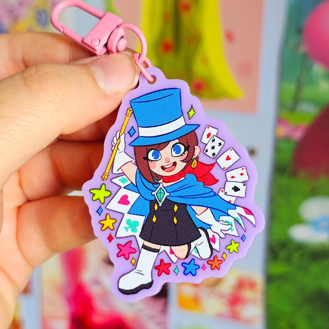 Ace Attorney Apollo Justice Trucy Wright Chibi Single Sided Keychain - Etsy