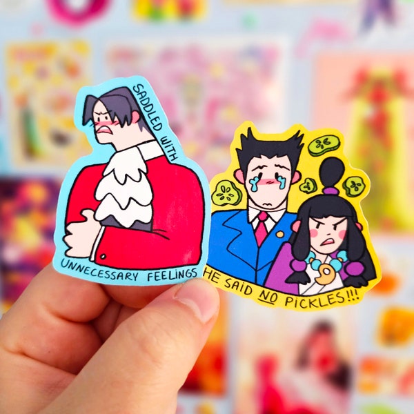 Ace Attorney Stickers - Etsy
