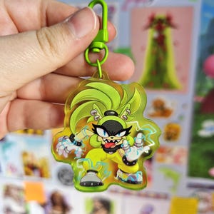 Tangle the Lemur Diamond Cutters Colourful Gradient Acrylic Keychain ...