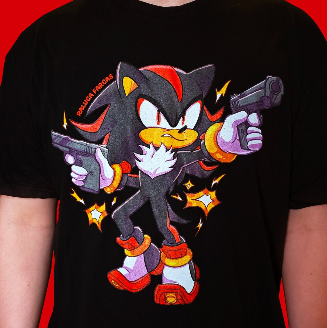 Shadow the Hedgehog With Guns T-shirt - Etsy