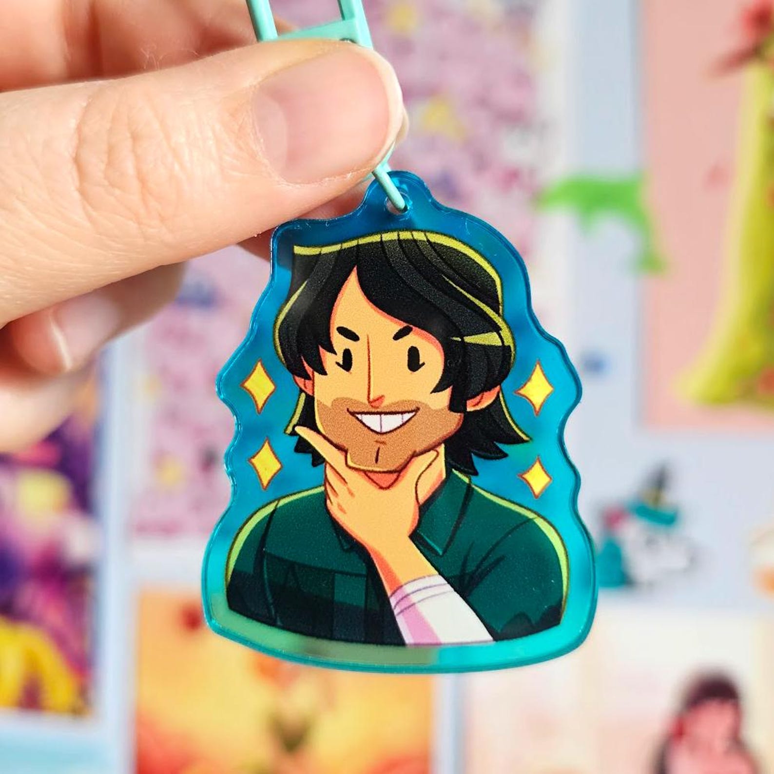 Total Drama Island Colourful Gradient Acrylic Keychains Duncan, Gwen ...