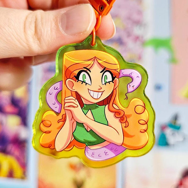 Total Drama Island Colourful Gradient Acrylic Keychains Duncan, Gwen ...