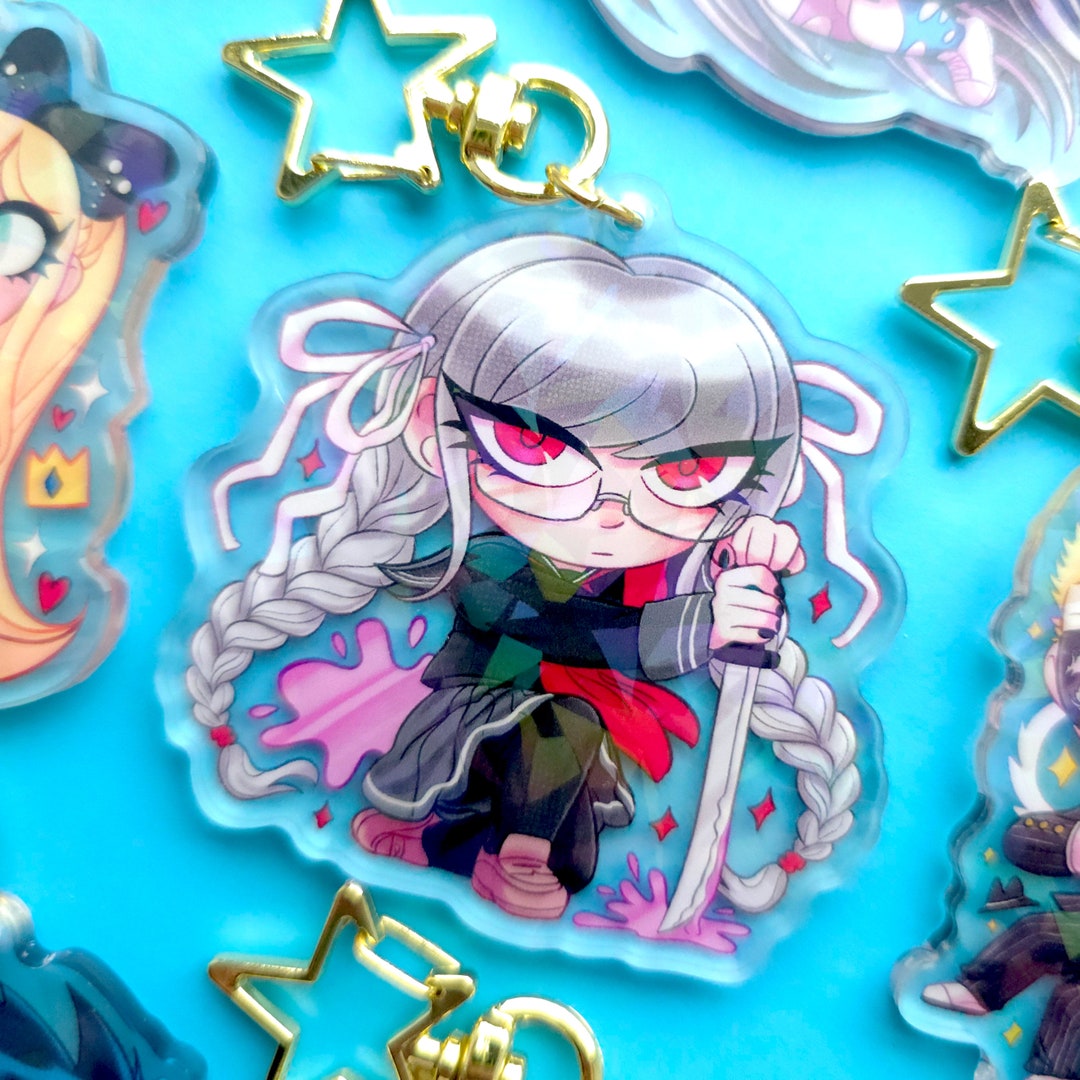Danganronpa 2 Goodbye Despair Holographic Keychains Charms - Etsy