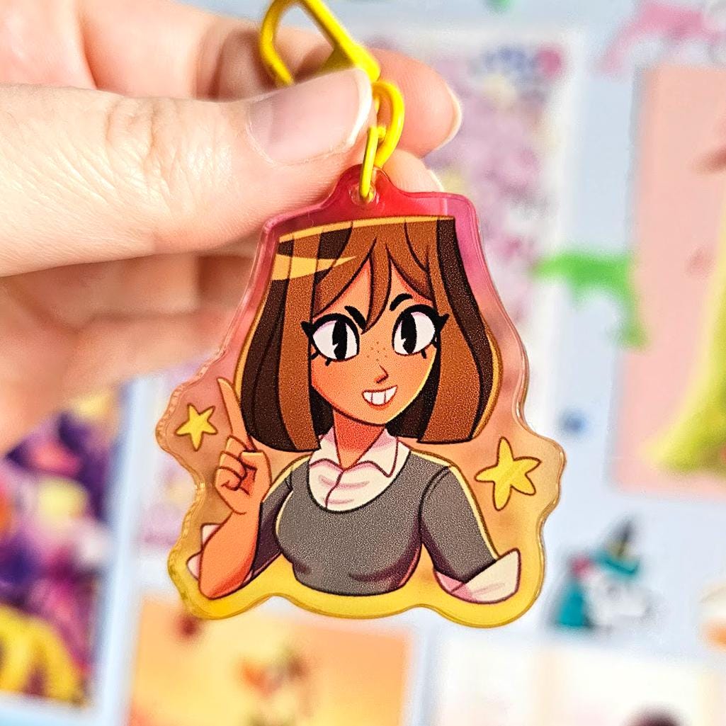 Total Drama Island Colourful Gradient Acrylic Keychains Duncan, Gwen ...