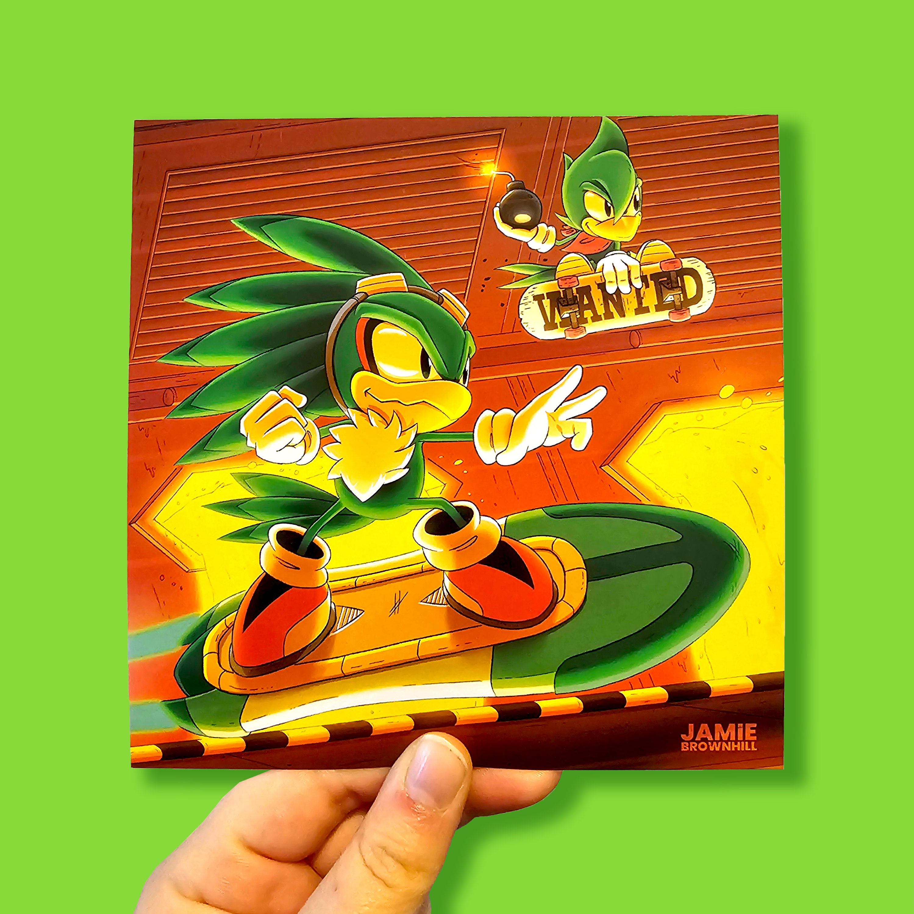 Sonic Inspired Prints Jet the Hawk Amy Rose Bean the Dynamite Tails and ...