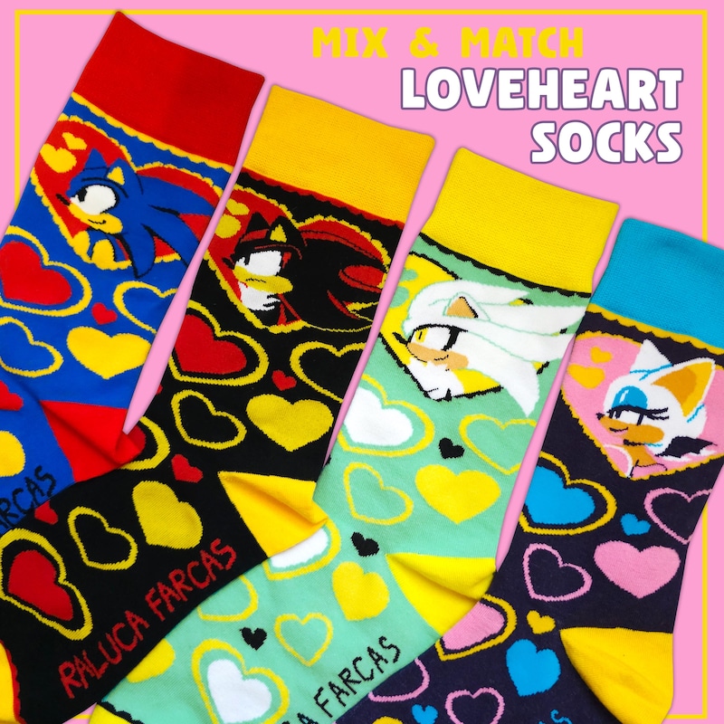 Sonic Socks - Etsy UK