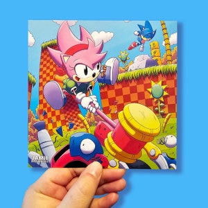 Sonic the Hedgehog Fanart Prints, Jet the Hawk, Amy Rose, Bean the ...