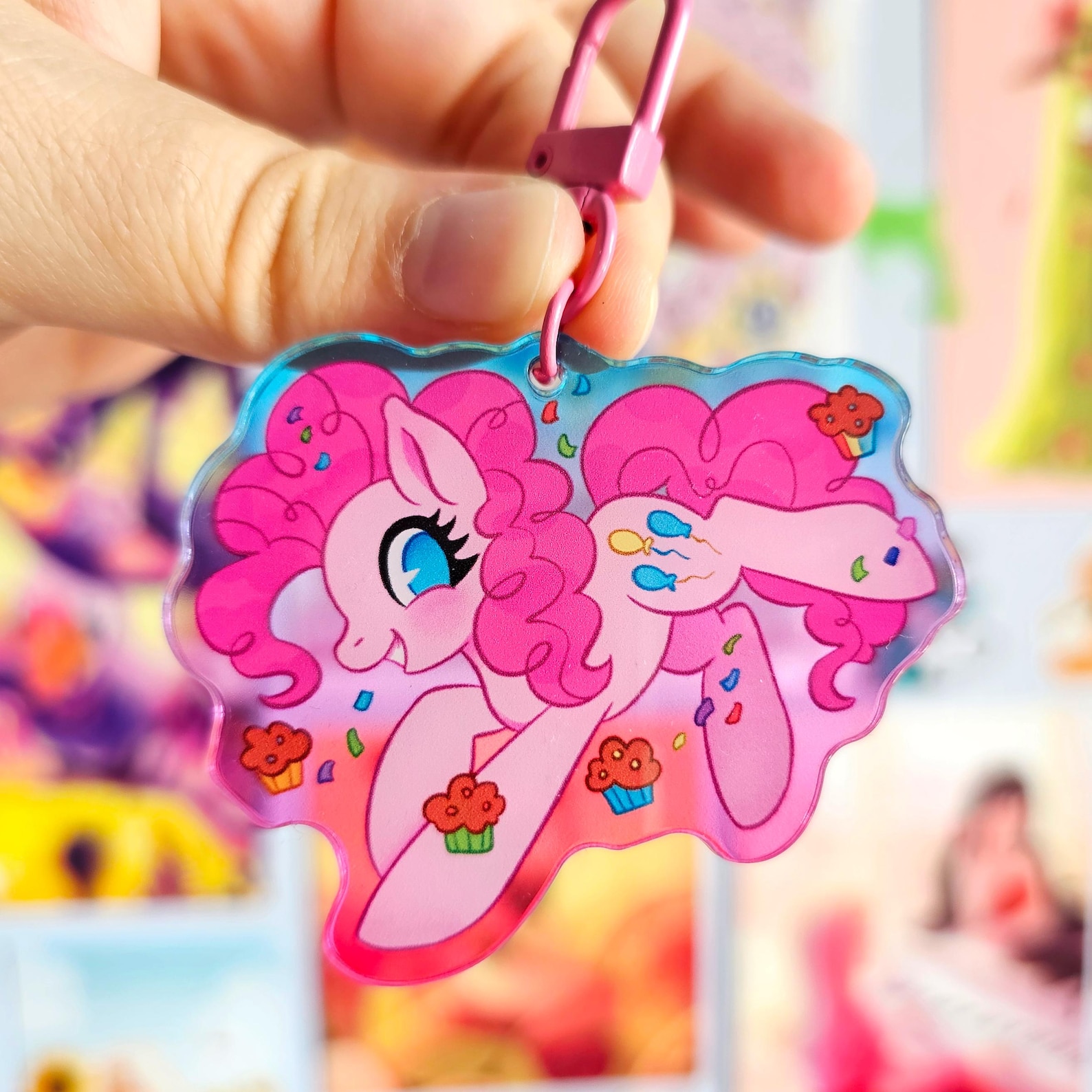 Pinkie Pie MLP Friendship is Magic Gen 4 Colourful Gradient Acrylic ...