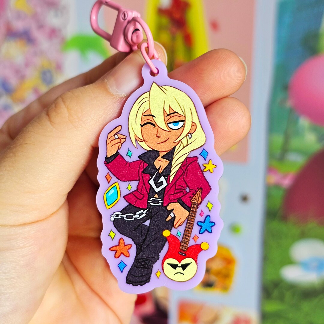 Ace Attorney Apollo Justice Klavier Gavin Chibi Single Sided Keychain ...