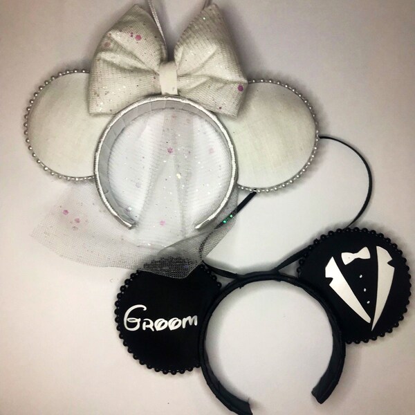 Wedding Mickey Ears - Etsy