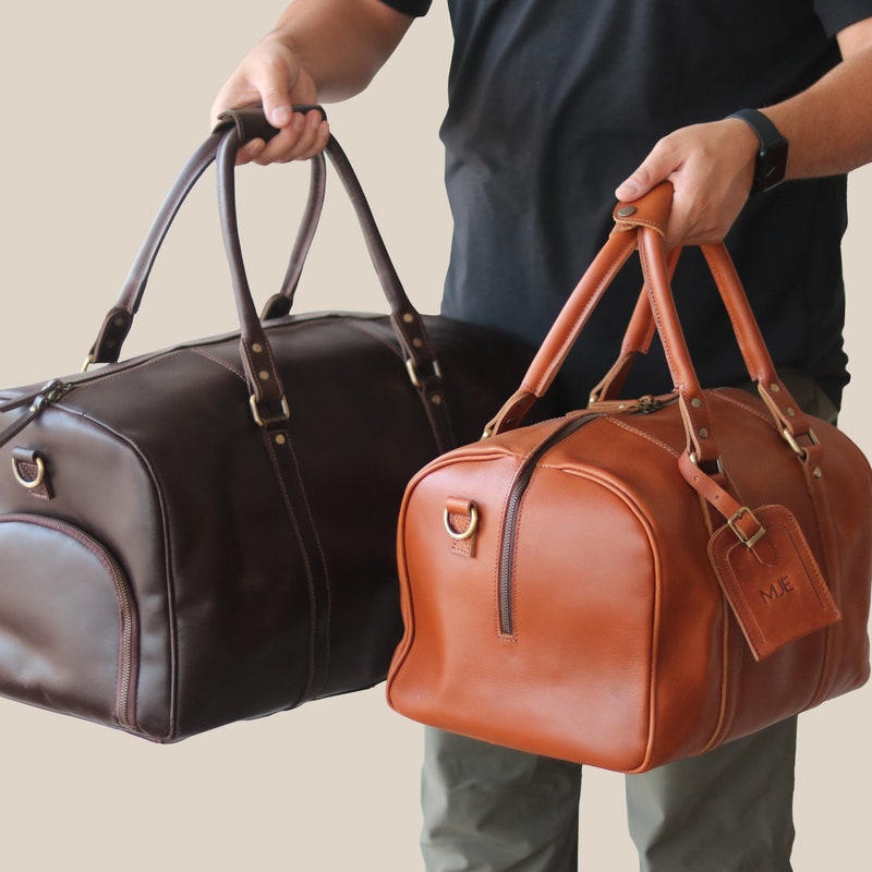 Leather Gym Bag Small Men - Etsy