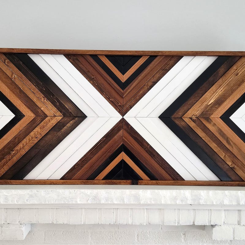 Aztec Wood Wall Art - Etsy