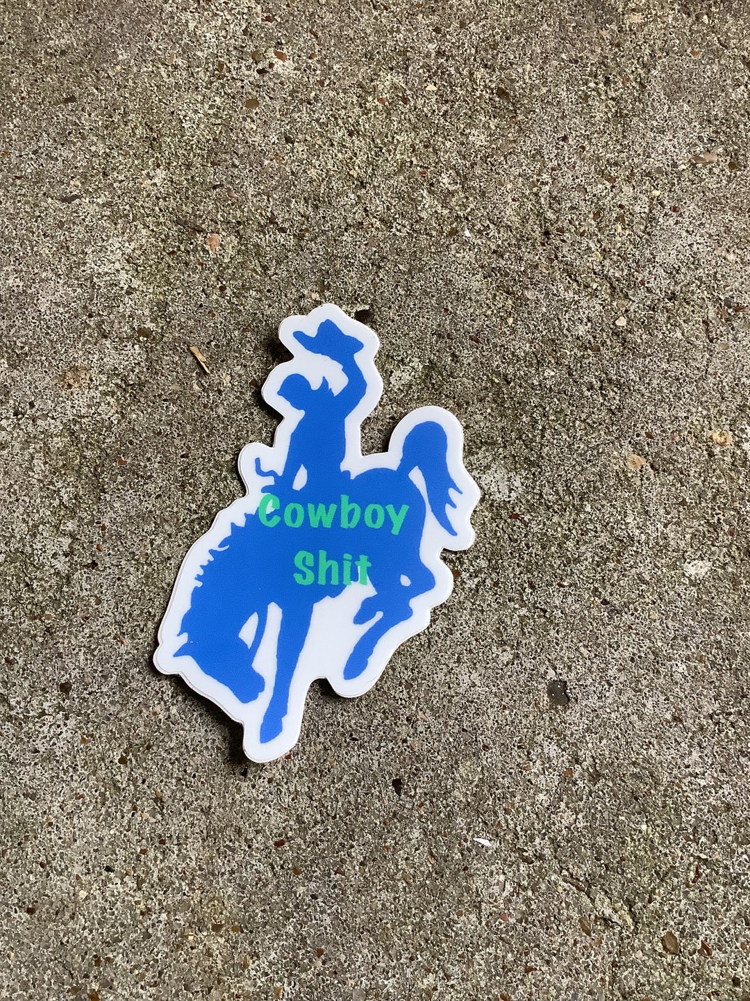 Cowboy Shit Sticker / Bucking Horse Sticker - Etsy