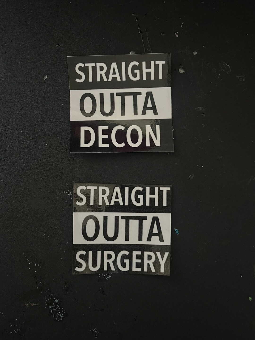 Nurse Sticker. Straight Outta Surgery. Straight Outta Decon. Surgery ...