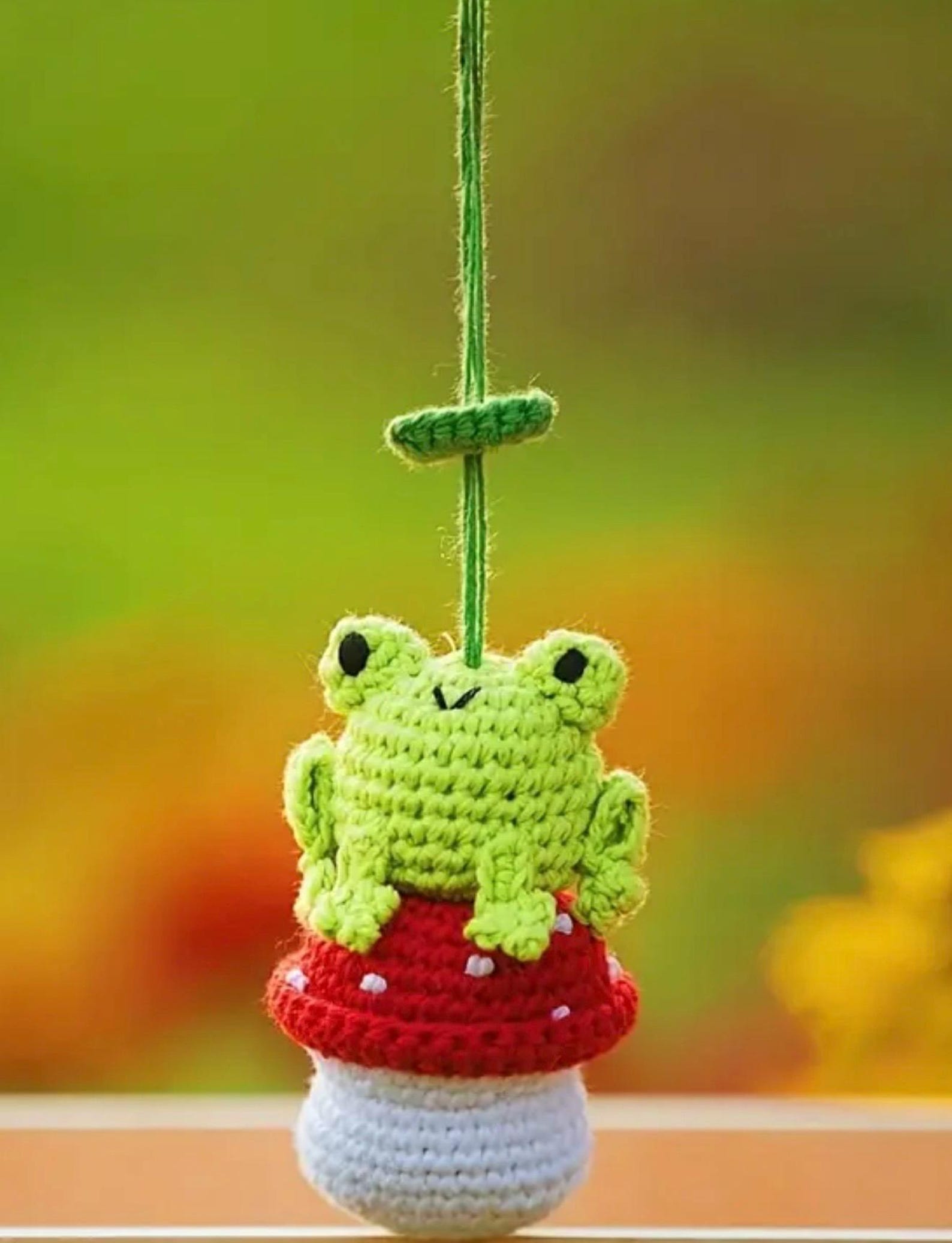 Crochet Pop Fidget Toy, Swing Animal Polyester Car Mirror Hanging Charm ...
