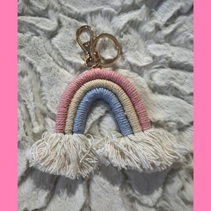Keychain Boho Rainbow Key Chain - Etsy