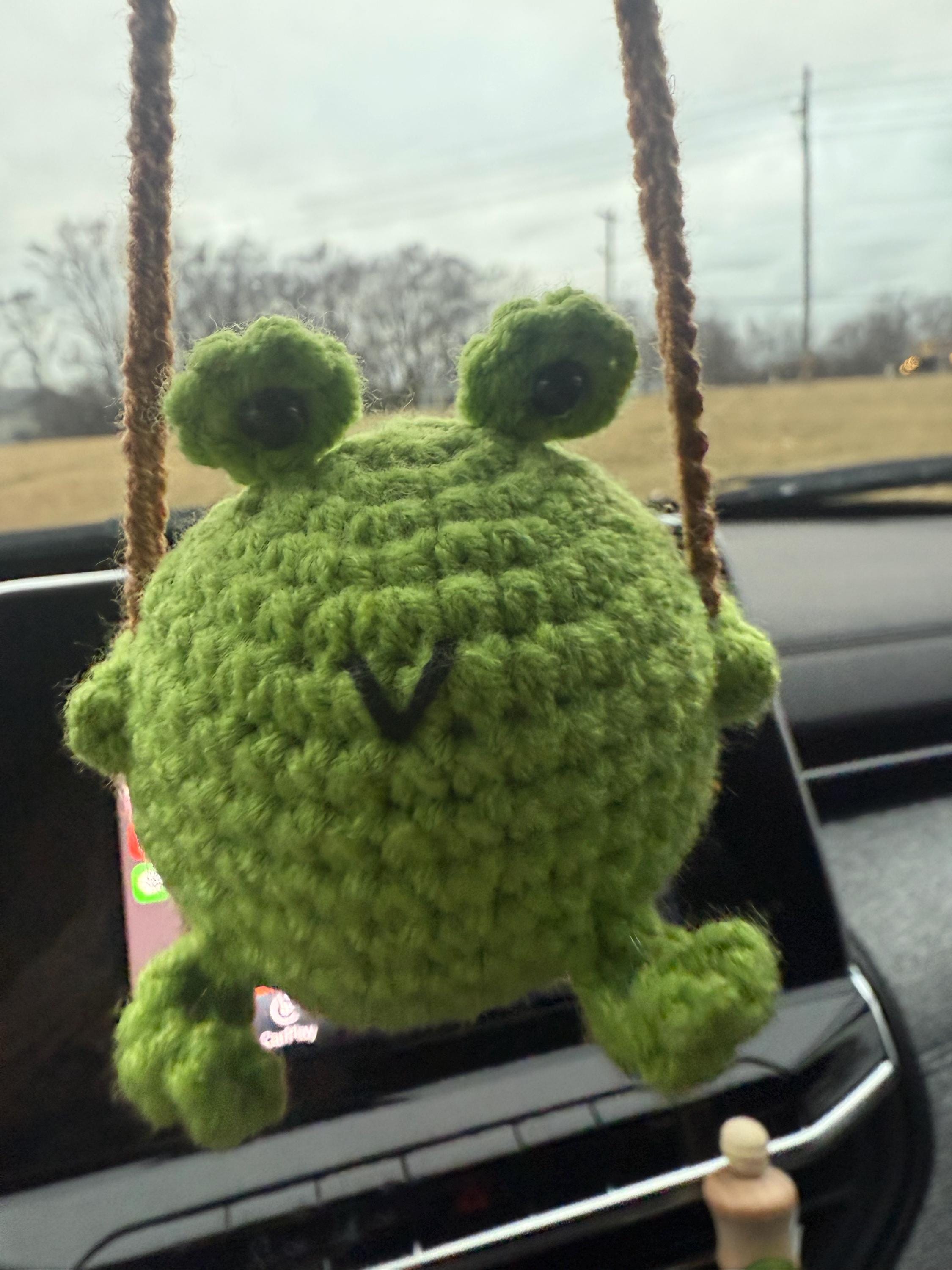 Crochet Pop Fidget Toy, Swing Animal Polyester Car Mirror Hanging Charm ...