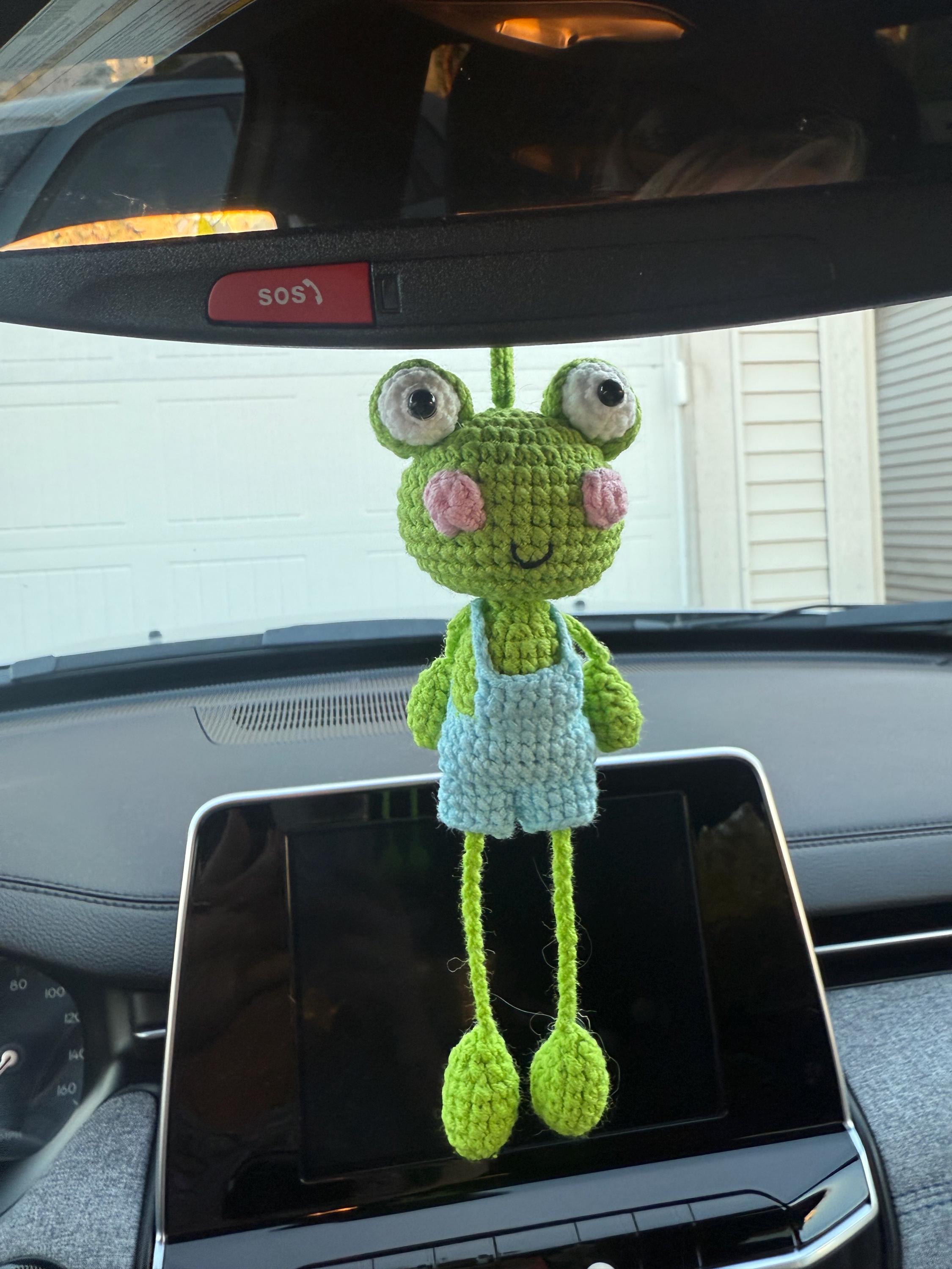 Crochet Pop Fidget Toy, Swing Animal Polyester Car Mirror Hanging Charm ...
