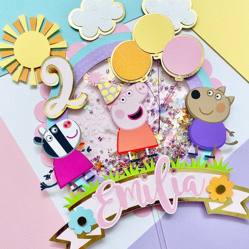 Peppa Pig Cake Topper Peppa Cake Topper Birthday Cake | Etsy