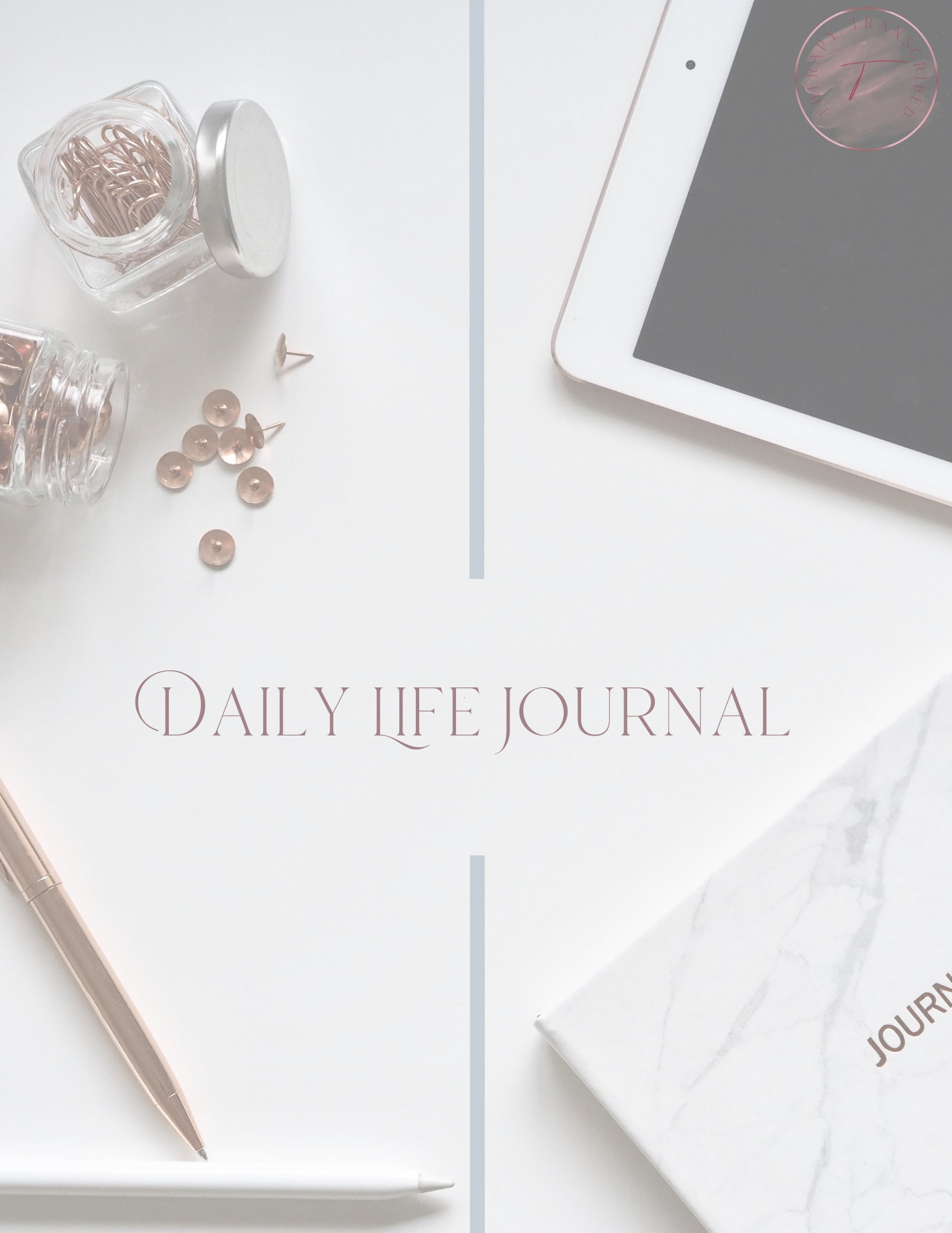 Self Reflection Journal Therapy Printable Mental Health Self Care Daily ...