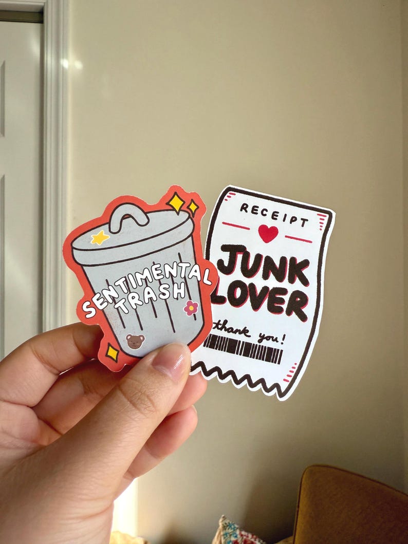 Handmade Junk Journal Sticker Bundle, Cute Planner Stickers - Etsy
