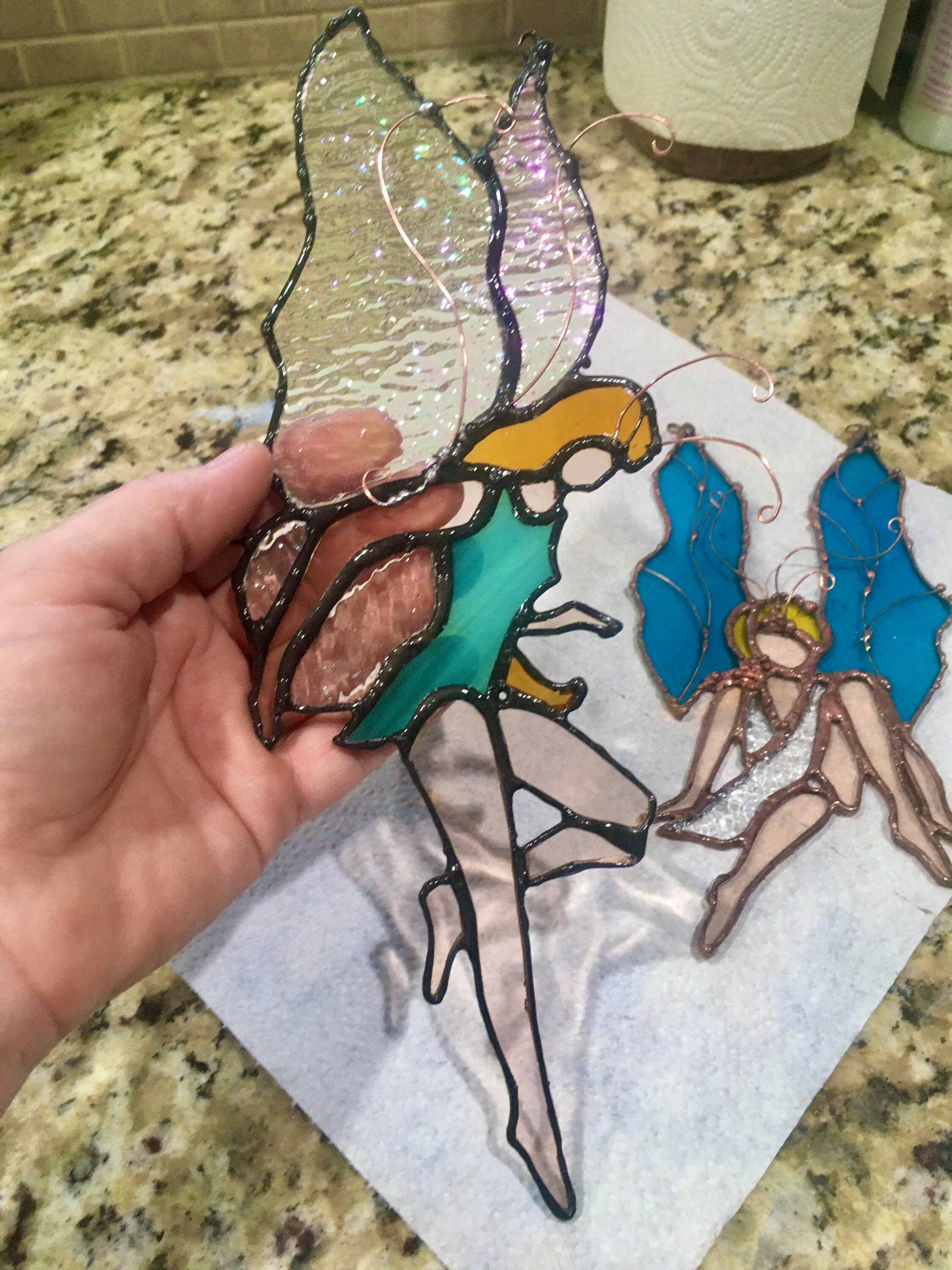 Heavenly Fairy Stained Glass Window Decor Free Shipping - Etsy