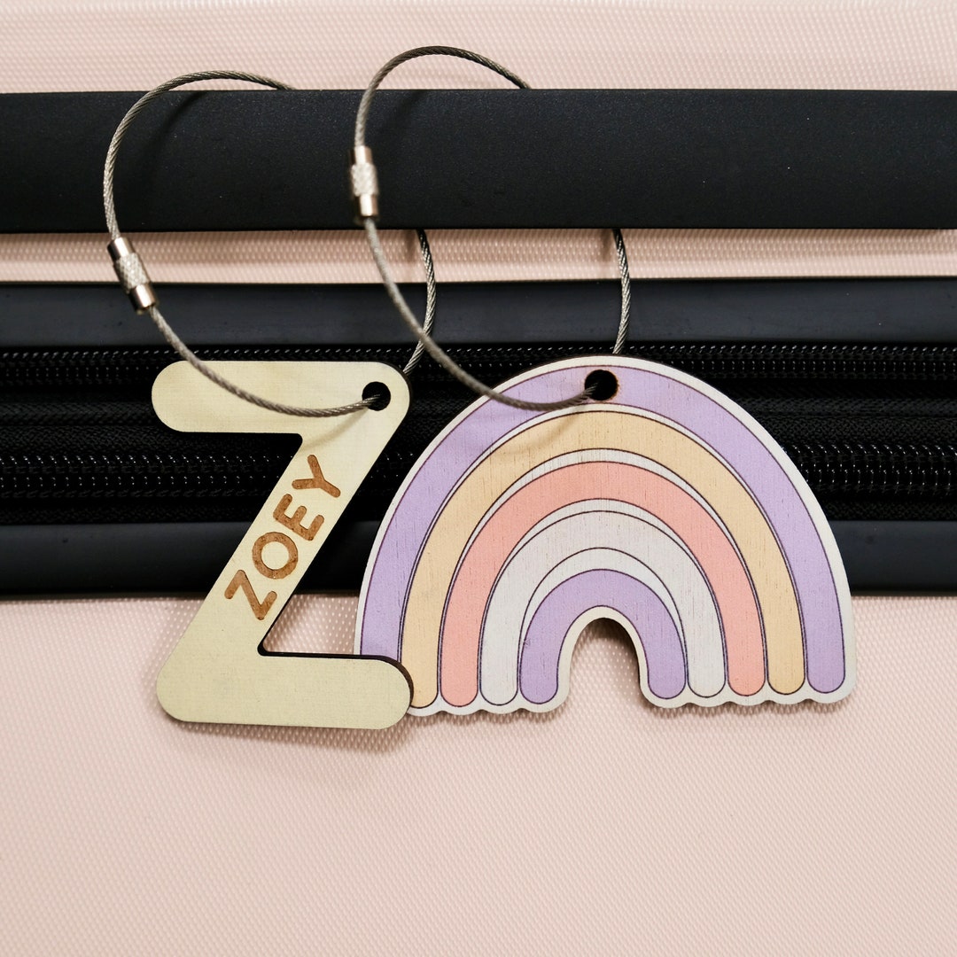 Personalized Wooden Bag Tags, Custom Luggage Tag, Perfect for Backpacks ...