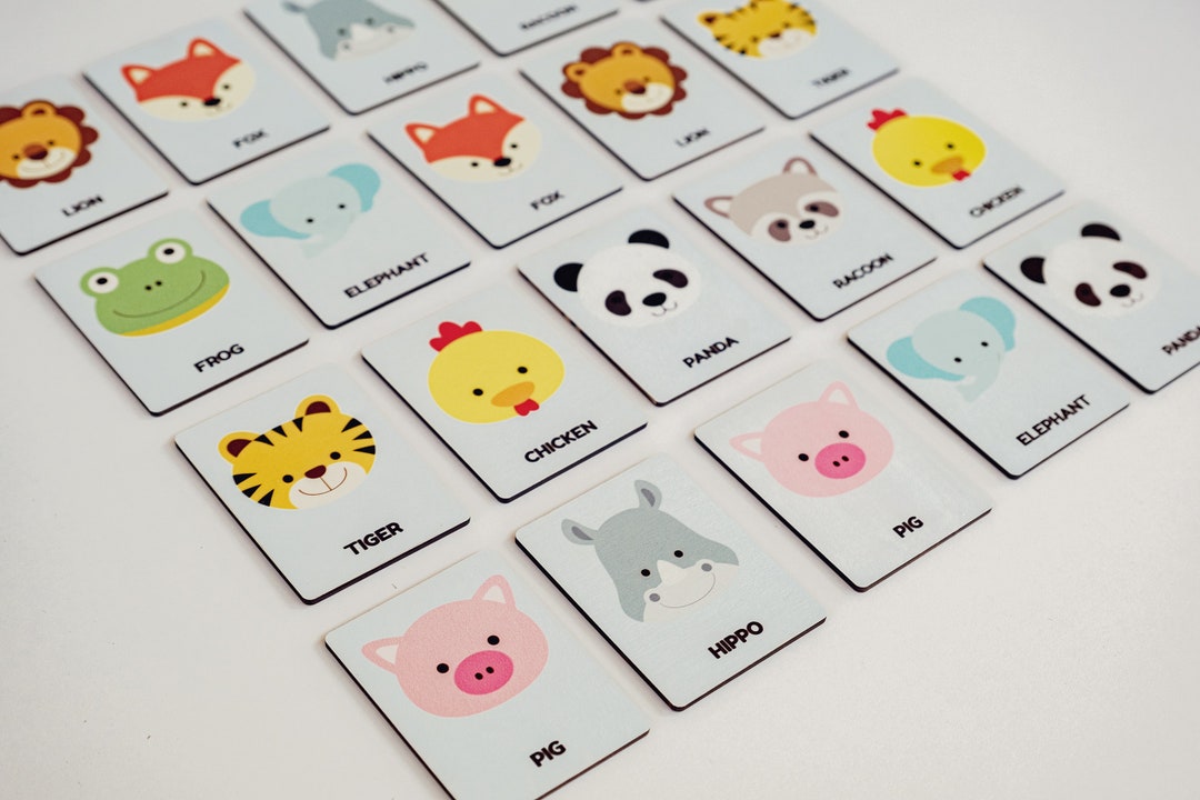 Personalized Memory Game, Educational Matching Game for Kids, Toddlers ...