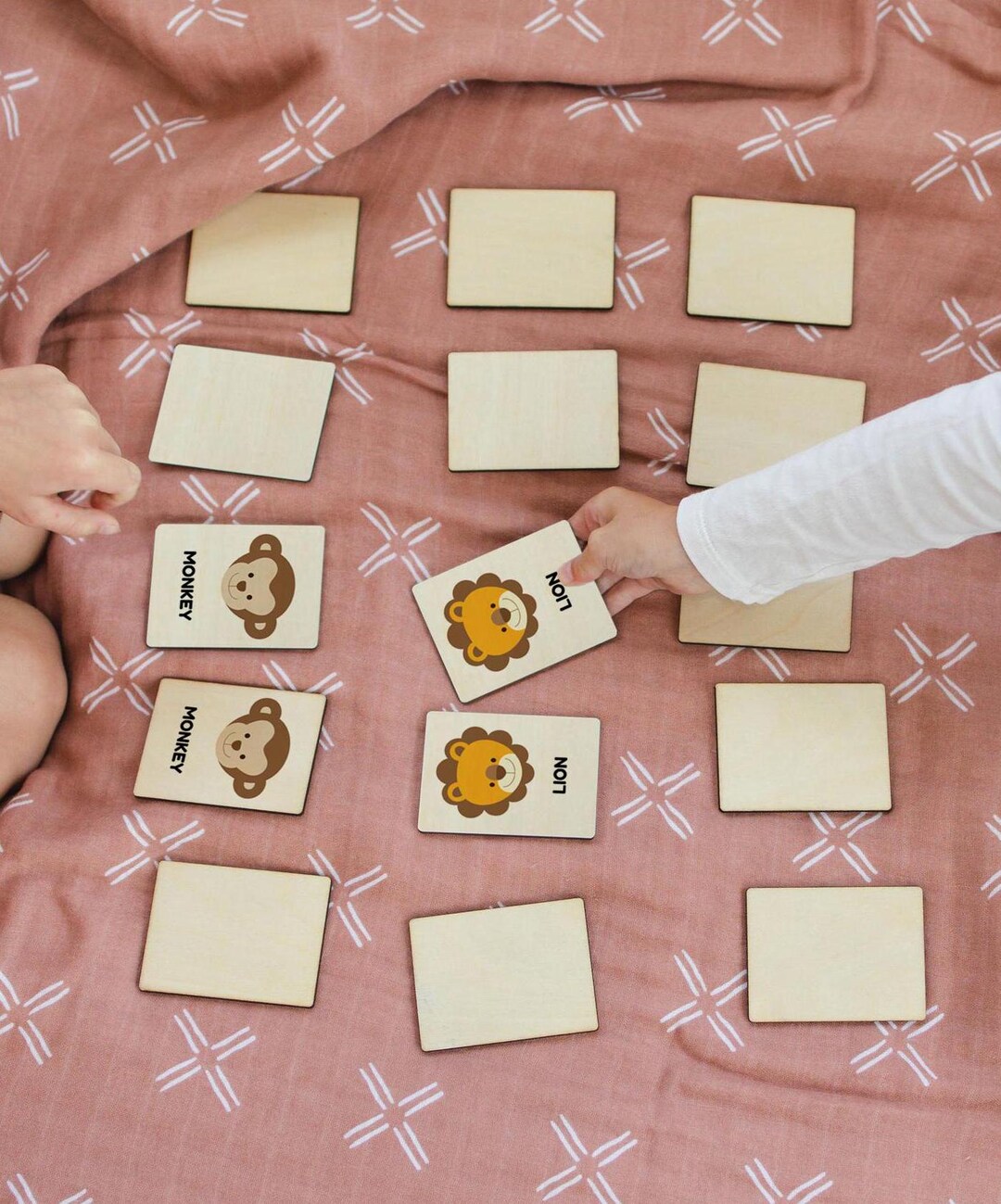 Wood Matching Game: Personalized Learning Toy for Toddlers - Etsy