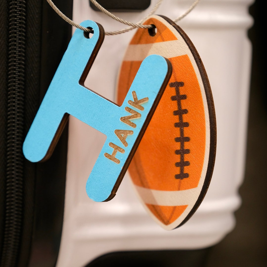 Personalized Wooden Bag Tags, Custom Luggage Tag, Perfect for Backpacks ...