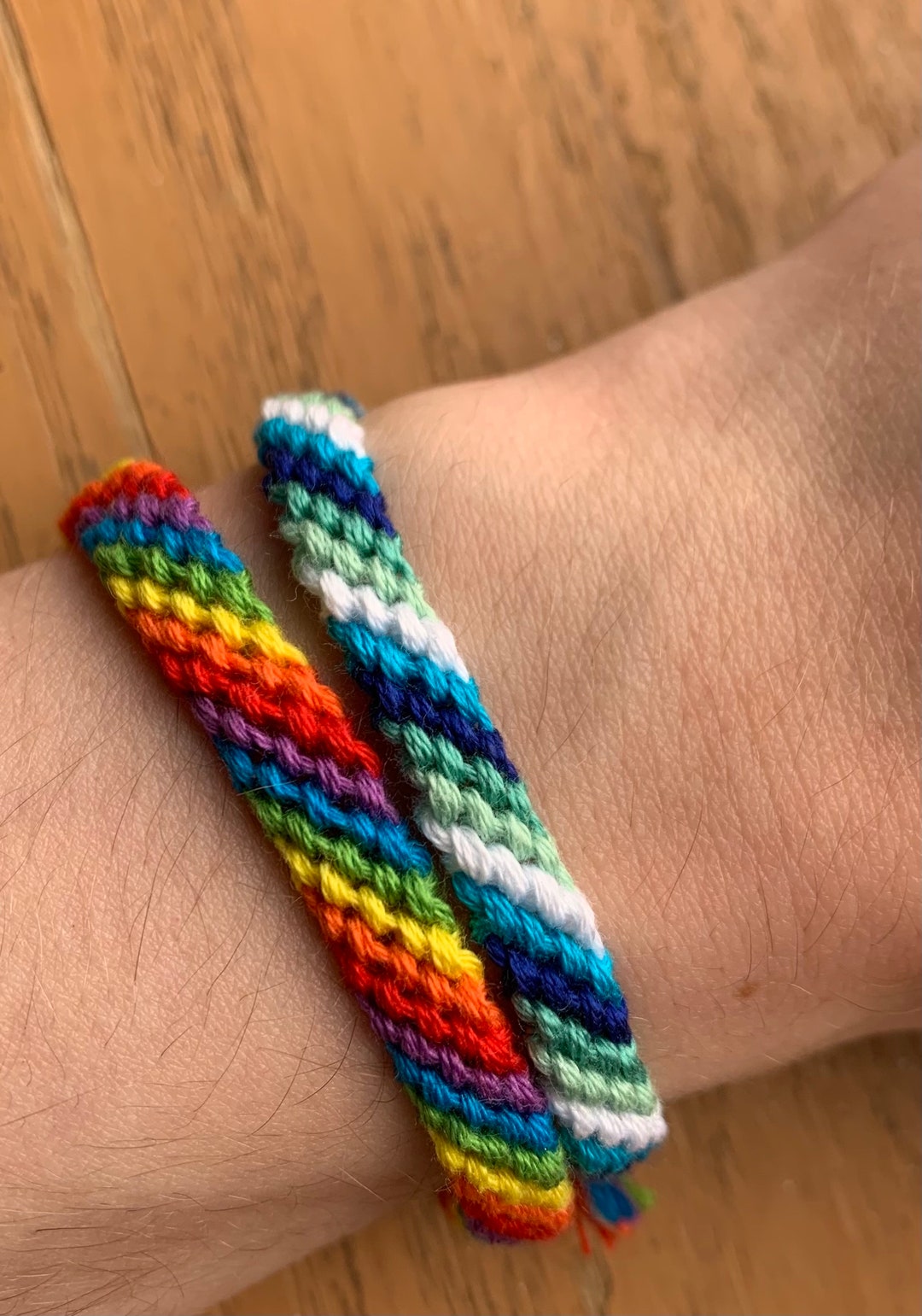 MLM Pride Flag Bracelet for Pride Month LGLTQ Rainbow Pride Flag 2 Pack ...